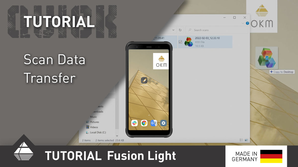 Fusion Light Quick Tutorial Data Transfer | OKM Detectors