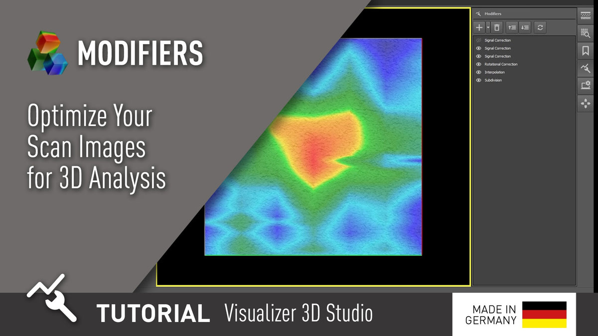 V3DS Tutorial | 3D Analysis: Modifiers | OKM Detectors
